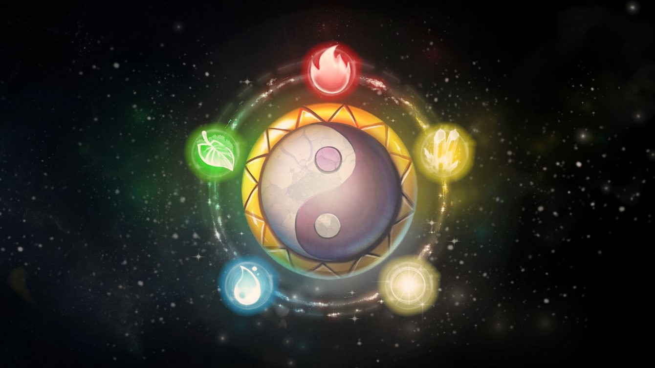 Hindu 5 Elements Of Nature Symbols